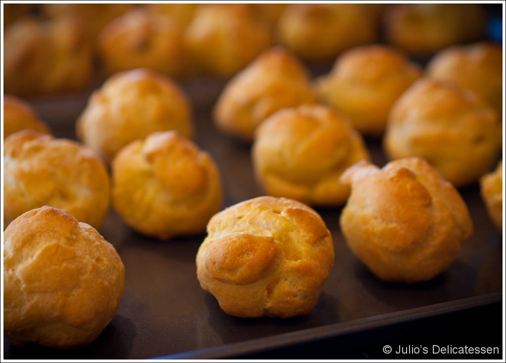 Profiteroles with Coffee Ice Cream | Julio's Delicatessen